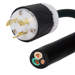 L5-30P to ROJ Power Cord Whip, 30A, 125V, 10/3 SJT/SJOOW - Locking ...
